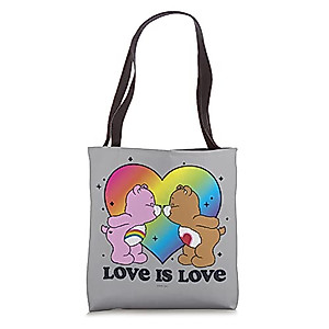 Care Bears Love Is Love With Cheer Bear And Tenderheart Tote Bag