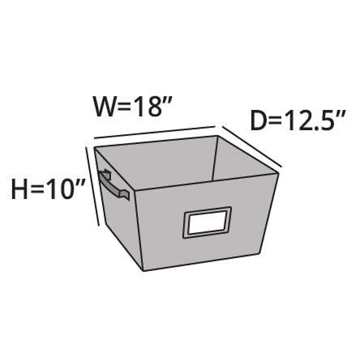 Covermates Keepsakes - Heavy Duty Material - ID Window - Reinforced Handles - Indoor Storage, Graphite