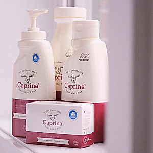 Caprina by Canus Fresh Goat's Milk Soap Bar, Cream, Original Formula, 5 Ounce, (Pack of 1)