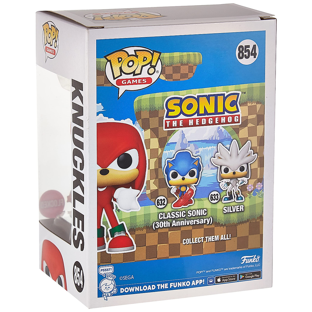 Funko POP! Games #854 Sonic The Hedgehog Limited Edition Flocked Knuckles