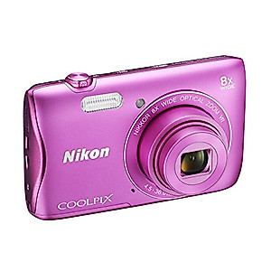 Nikon COOLPIX S3700 Digital Camera with 8x Optical Zoom and Built-In Wi-Fi (Pink)