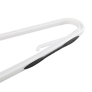 Finnhomy 50 Pack Plastic Hangers, Clothes Hangers with Non-Slip Pads, Space Saving Easy Slide Organizer, Clothes Hanger for Bedroom Closet Wardrobe, Great for Shirts, Pants, Scarves