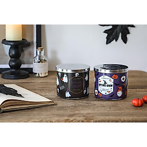 Halloween Gnome Candle Pumpkin Scented Candle for Halloween 3 Wicks Large Candle, 14 oz