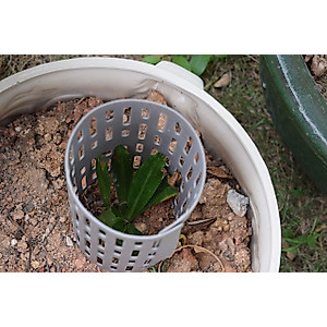 RAIKEDR Plastic Tree Trunk Protectors, Nursery Mesh Tree Bark Protector - Tree Guard, Prevent Damage from Trimmers, mowers, Rodents (6 Pack)