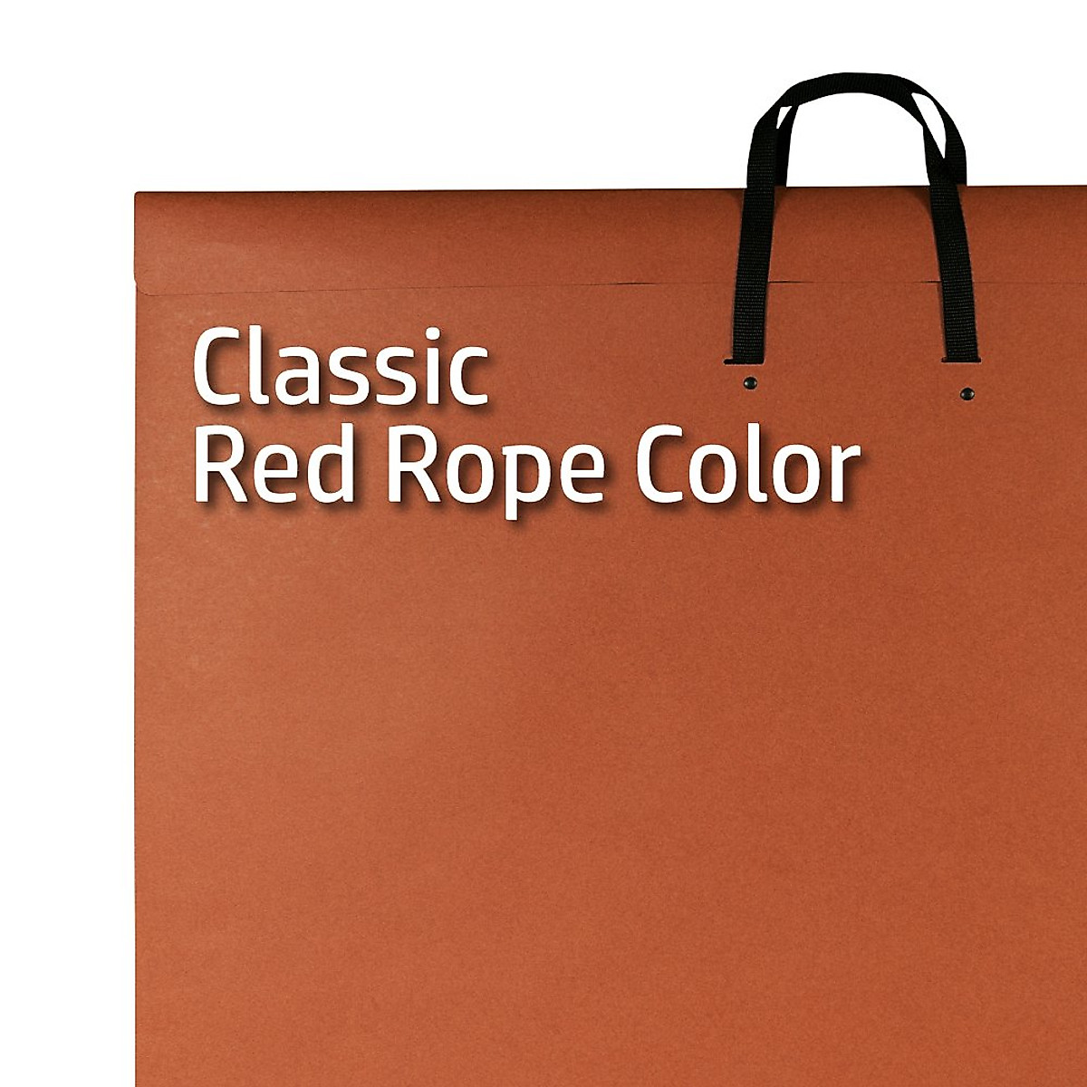 Star Products 17 x 22, Classic Red Rope, Paper Artist Portfolio with Soft Woven Handle – Poster, Art Storage, 17" x 22"