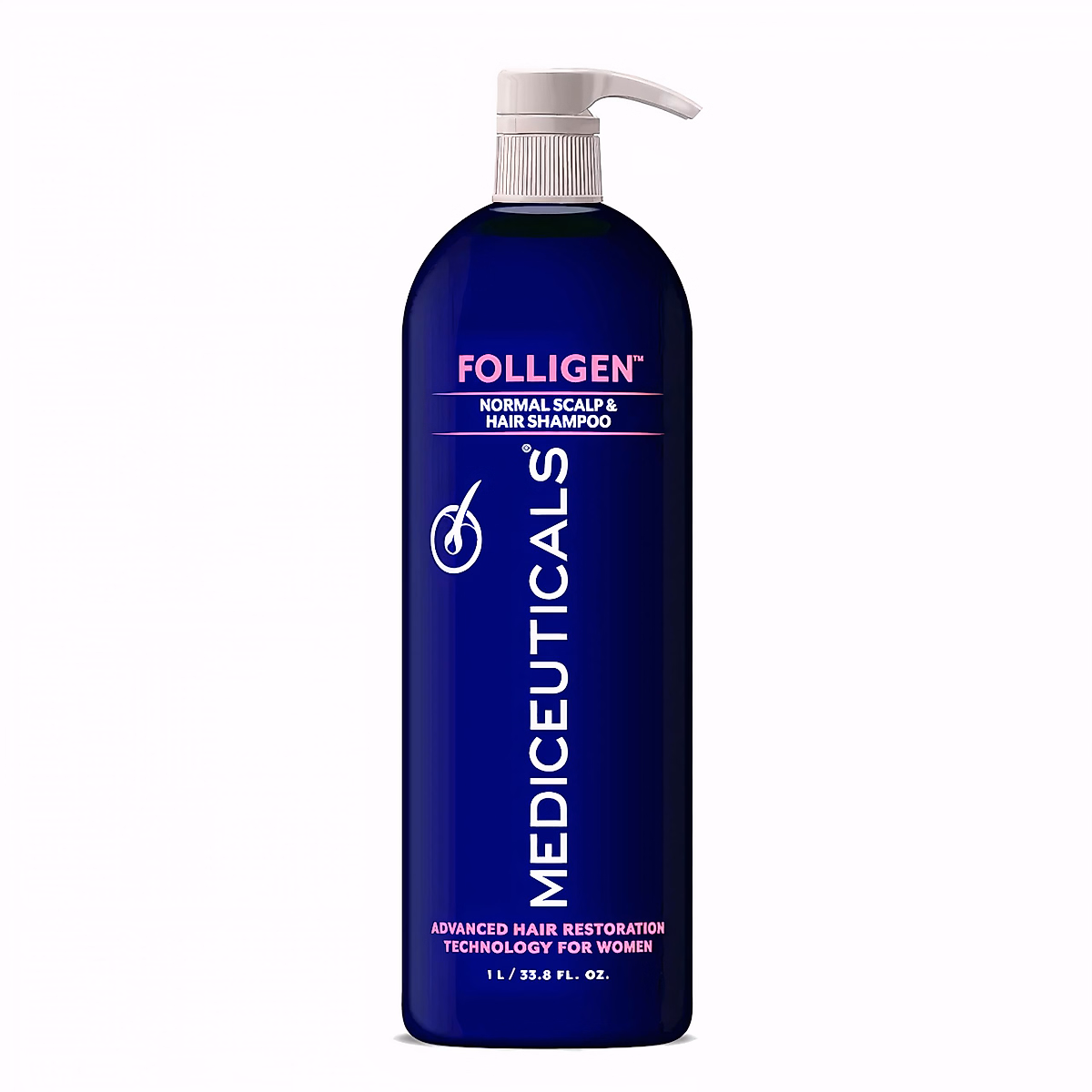 Mediceuticals Folligen Shampoo for Women - Anti-Shedding Shampoo for Women 33.8 oz / 1 Liter