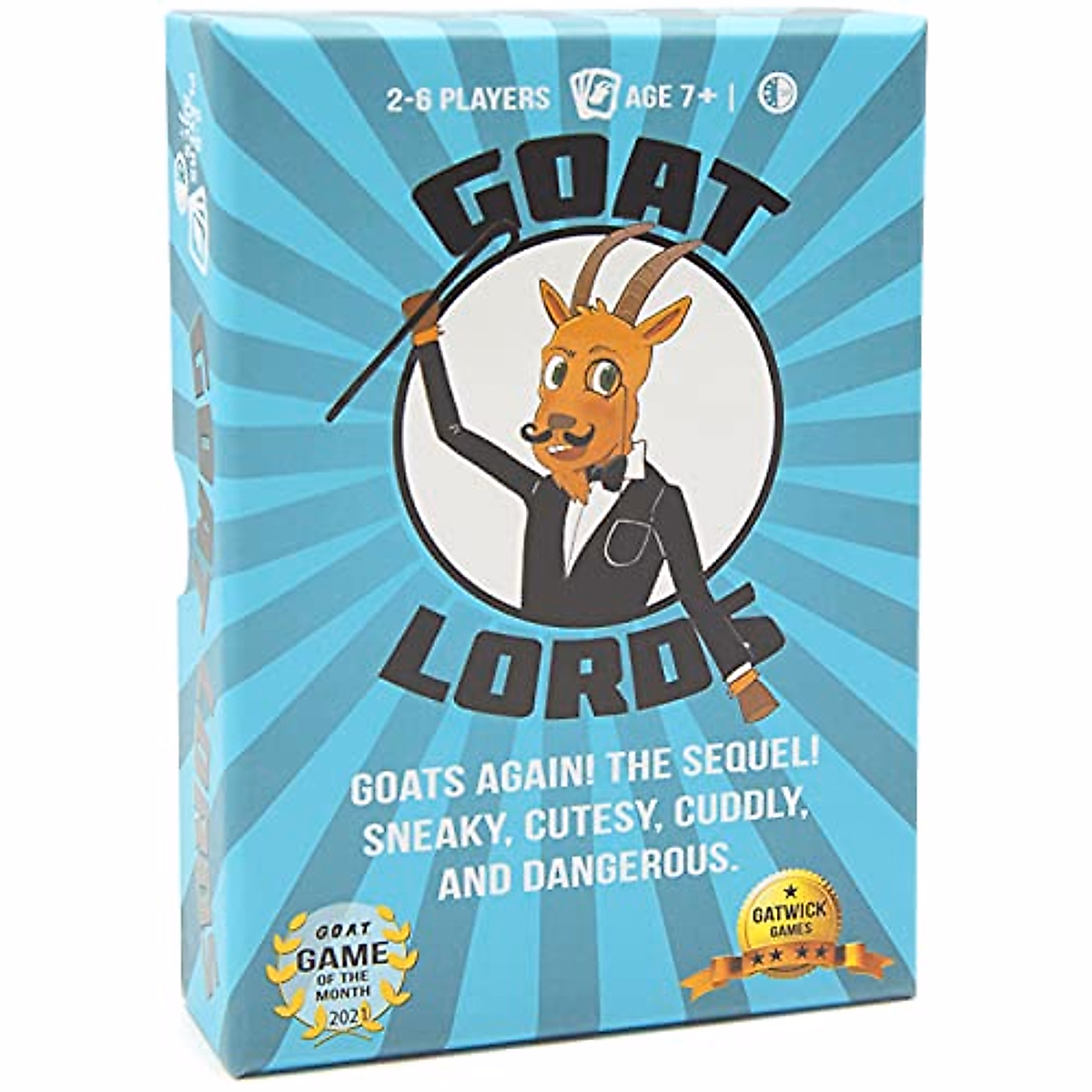 Goat Lords, Hilarious and Competitive Card Game with Goats - Fun Card Games for Adults, Teens, and Family Game Night - Games for Teens, Adults & Kids 2-6 Player (Sequel)