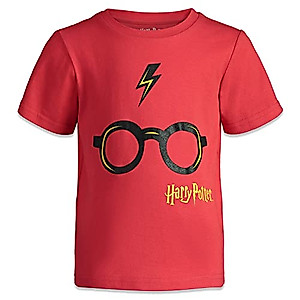 Harry Potter Big Boys 3 Pack Pullover T-Shirts Blue/Grey/Red 10-12