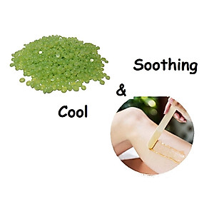 Huini Herbicos Body Hair Remover Hard Wax Beans Aloe Vera All Skin - 17.64 oz