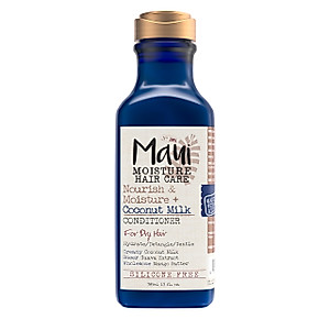 Maui Moisture Nourish & Moisture + Coconut Milk Conditioner to Hydrate and Detangle Curly Hair, Lightweight Daily Moisturizing Conditioner, Vegan, Silicone & Paraben-Free, 13 fl oz