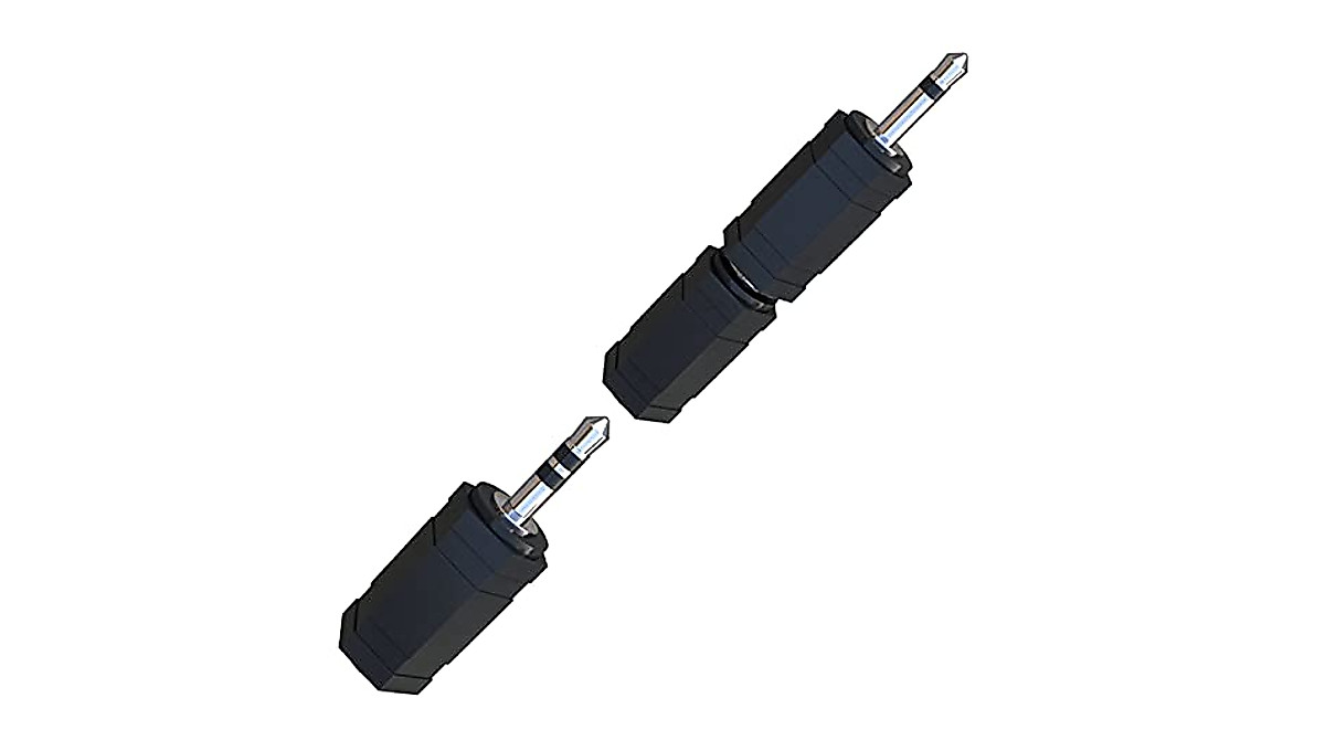 Goupchn 3.5mm Mono to Stereo Adapters - 5 Pack