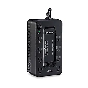 CyberPower ST425 Standby UPS System, 425VA/260W, 8 Outlets, Compact, Black