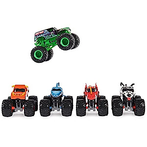 Monster Jam, Official Pit Party 5-Pack of 1:64 Scale Monster Trucks, Kids Toys for Boys and Girls Ages 3 and Up
