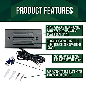 GKOLED 12V LED Step Light Fixture - Durable Waterproof Outdoor Lighting