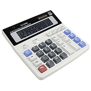 Large Button Desktop Calculator, Two Way Power Calculators Desktop,12 Digit Calculator, Large Screen Clear Display, Easy to Press As A Desk Calculator