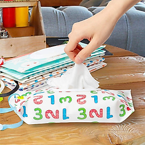 R HORSE 8Pcs Portable Baby Wipes Dispenser Refillable Wipe Holder Infant Wipes Containers Set Travel Wet Wipes Pouch Diaper Wipe Bags Keepsake Gift for Baby Shower Thanksgiving Day Christmas