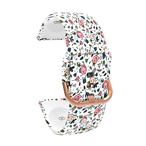 FitTurn Watch Band Compatible with TouchElex Venus 1.2" Smart Watch Straps for TouchElex Sirius 1.52" Smart Watch Bands Silicone Replacement Bracelet (5 Pack B)