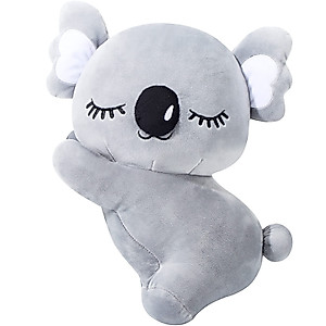 13.8 Inch Cute Koala Stuffed Animal Creative Koala Plush Pillow Stuffed Koala Bear Soft Koala Plush Koala Bear Plush Toy Clever Boy's and Girl's Room Decor, Koala Gifts for Boys Girls