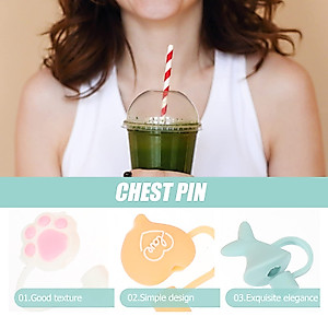 Angoily 8pcs Creative Straw Tips Covers, ReusableStraw Covers Cap, Straw Plugs for 6-8 mm Straws (Random Style)