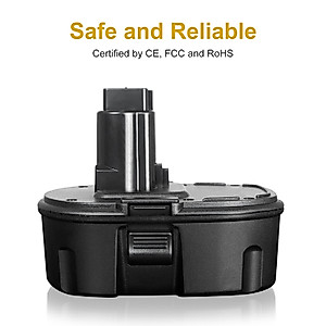 Orstaimer 3.5Ah Ni-CD Battery Replacement for Dewalt 18 Volt Battery XRP DE9096 DE9098 DW9095 DW9096 DW9098 DE9503 DC9099 dc9098 DE9039 DE9095 Compatible with 18V Cordless Power Tools 2Packs