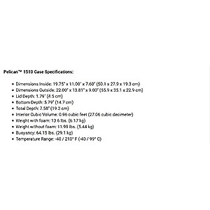 Pelican 1510 Case With Foam (Desert Tan)