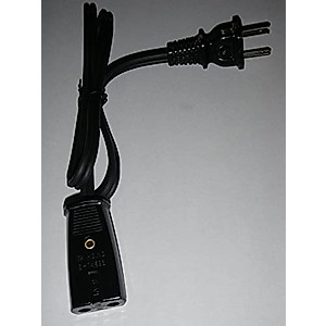 2pin Power Cord for Presto Coffee Percolator Models 02811 0281101 0281102 0281104 0281105, Black