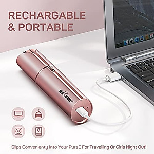 Facial Hair Removal for Women(Luxury), Hair Removal Device, GURELAX Womens Facial Hair Remover, Best Face Razors/Trimmer/Electric Shaver for Chin/Upper Lip/Peach Fuzz, Included 2 x Replacement Heads