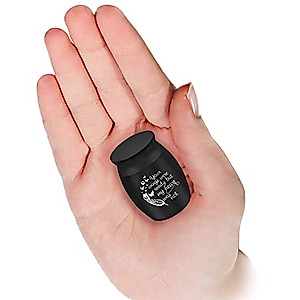 angel3292 Air Tight Pet Funeral Urn English Letters Metal Memory Box Pets Ashes Casket for Home Pet Memorial Urn Anti-Rust for Cats