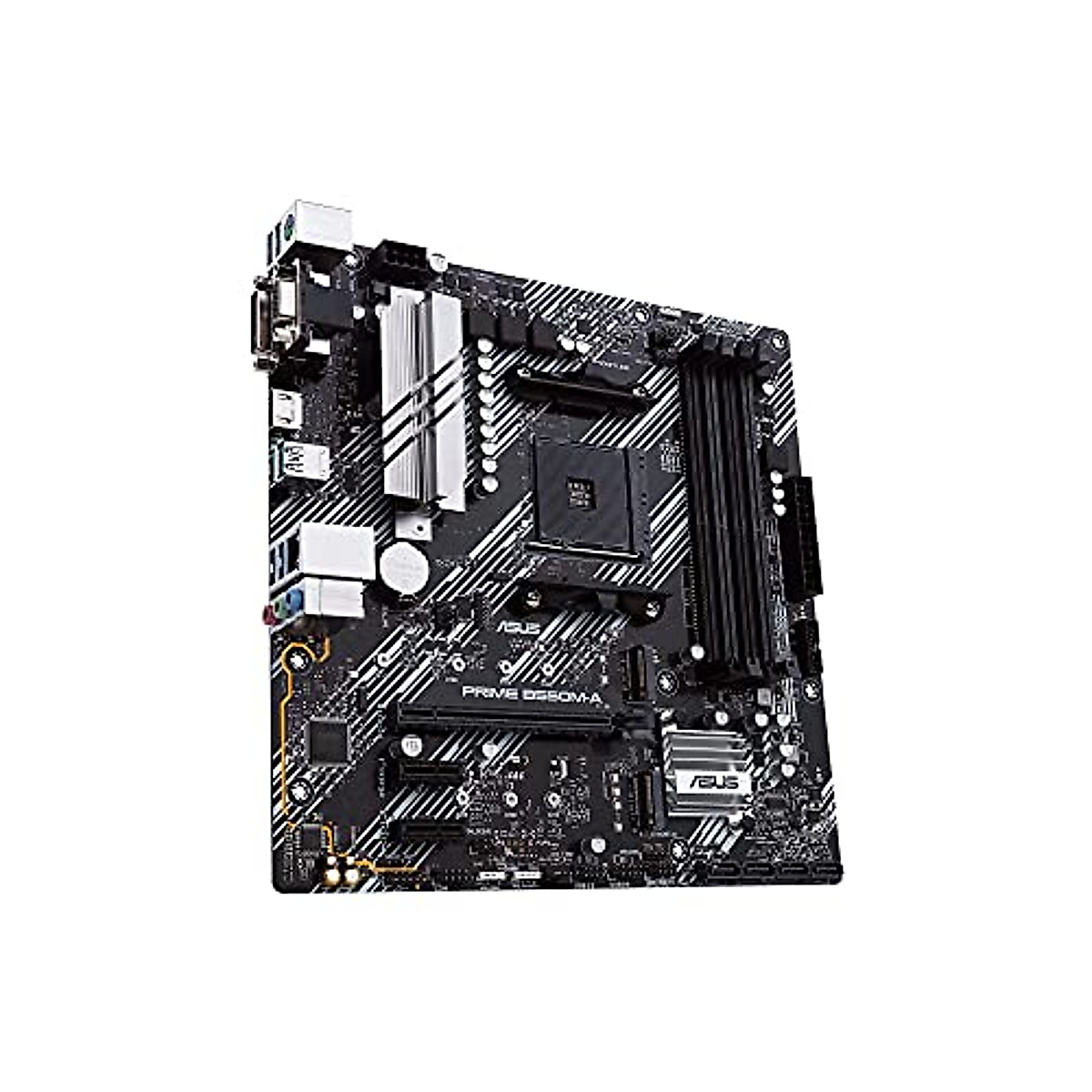 ASUS Prime B550M-A/CSM AMD AM4 (3rd Gen Ryzen™) microATX Commercial Motherboard (PCIe 4.0, ECC Memory, 1Gb LAN, HDMI 2.1/D-Sub, 4K@60HZ, TPM, ASUS Control Center Express)