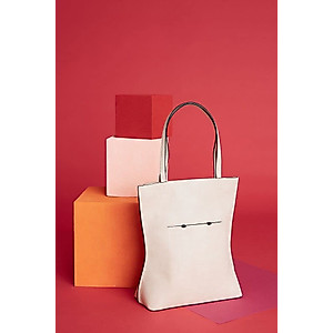 Niko Ineko Women's Commuter Tote Peek-A-Boo Pocket Kitty Claws Hardware Blush