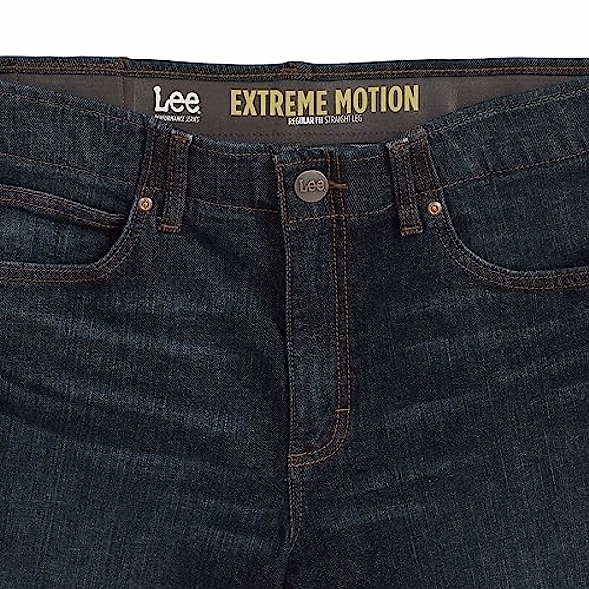 Lee Men's Extreme Motion Regular Straight Jean, Oscelo, 34W x 32L