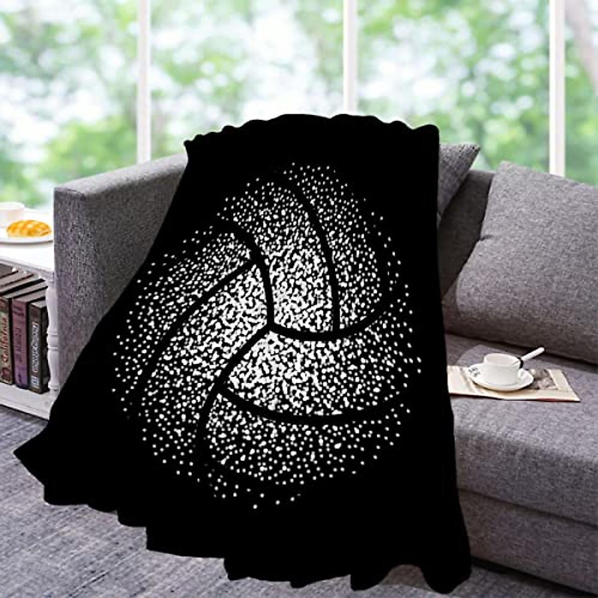 Volleyball Throw Blanket - ​Super Soft Flannel Fleece Blanket for Gifts,Bedding Quilt Home Decor for Couch Sofa Bed All Season 80x60 Inches for Adults