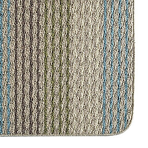 iCustomRug Multi Colored Loop Pile Berber Carpet Non Skid Utility Rug 4ft0in x 6ft0in (4' x 6') Sand Beige