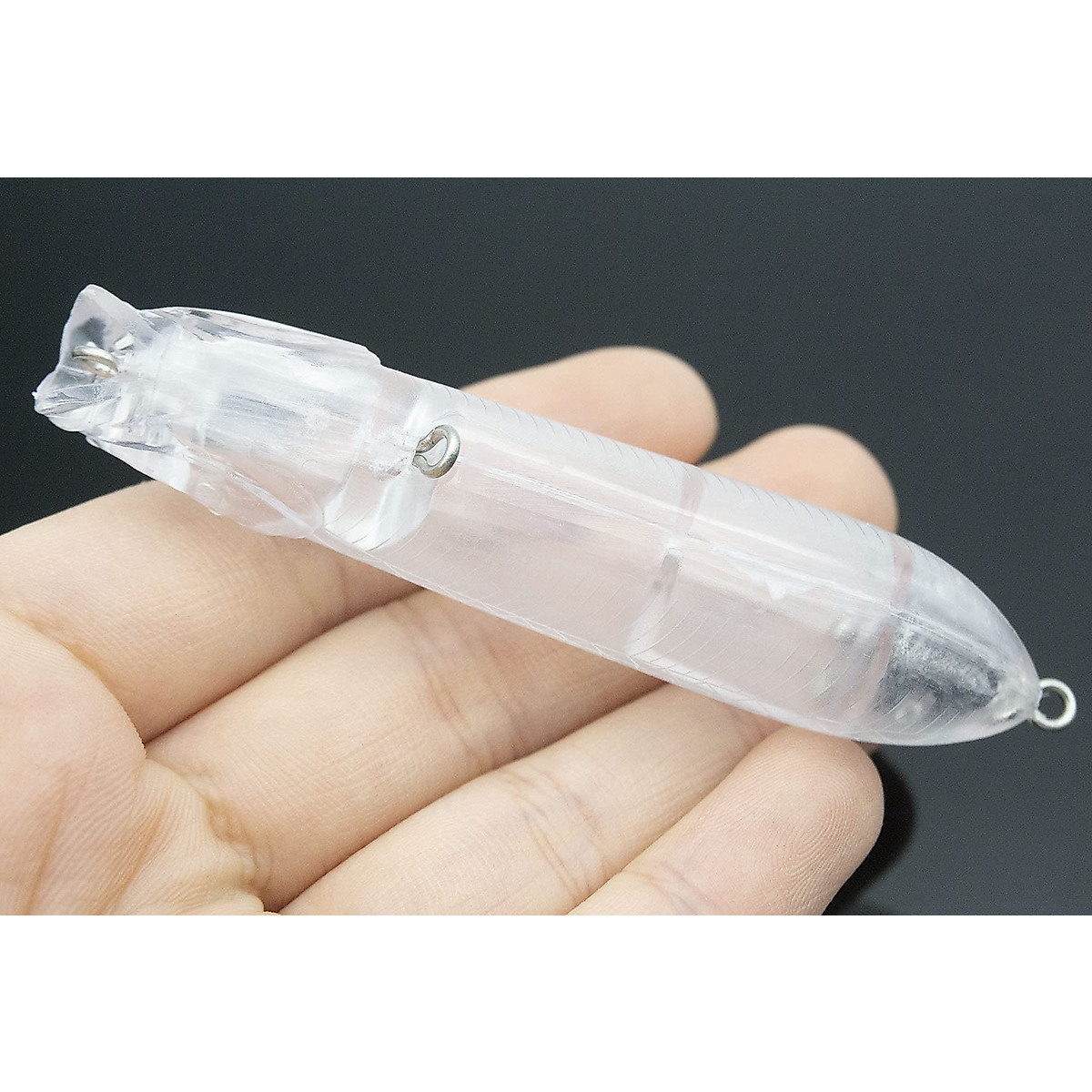 10pcs Unpainted Pencil lipless Bait Fishing Blank Popper Hard Crank Bait Lure Body 85mm 10.2g Blank Lures Free Eye 8247