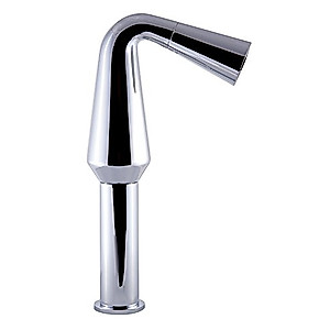 ALFI brand AB1792-PC Polished Chrome Single Hole Tall Cone Waterfall Bathroom Faucet, 1.38"L x 5"W x 11.25"H, Silver