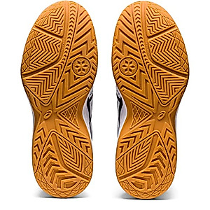 ASICS Kid's Upcourt 4 Grade School Volleyball Shoes, 2, White/Black