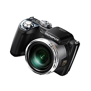Olympus SP-720UZ 14MP 26x Opt Zoom 3-Inch LCD Digital Camera - Black
