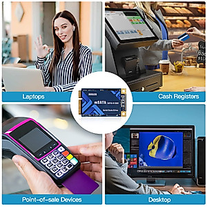 ROGOB 512GB mSATA SSD SATA III 6Gb/s Small Form Internal Solid State Drive Mini Hard Disk for Ultrabook Desktop PC Laptop (30 x 50mm)