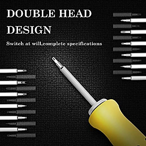 Premium 6-In-1 Screwdrivers Set, Multipurpose Turn Screw, Household Small Driver, Detachable Handle, Alloy Steel Material, SH-083, 12 Sizes by NOSHY