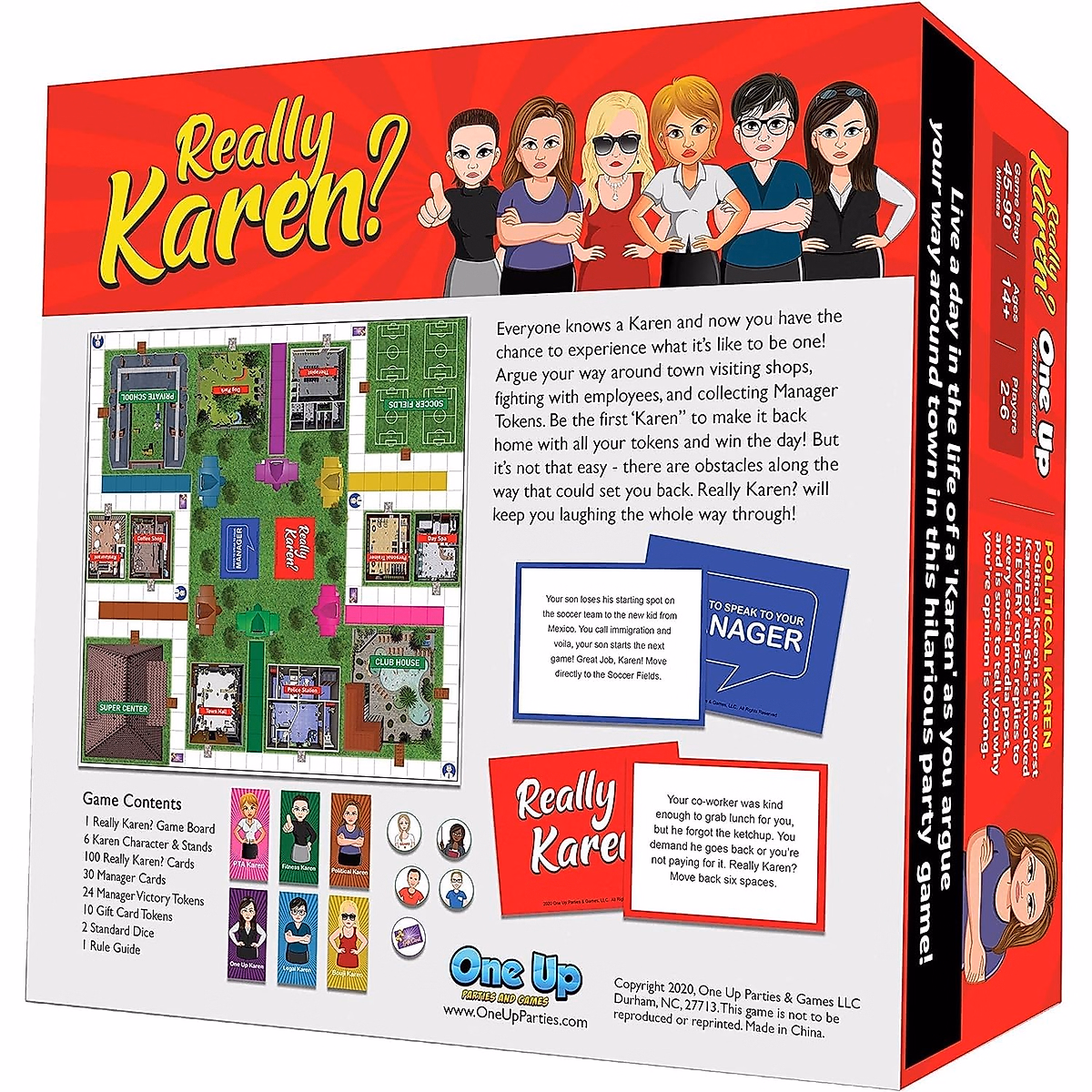 Really Karen? Board Game - Become a Karen as You Argue Your Way Around Town in This Hilarious Party Game. Ages 14 and up.