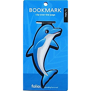Dolphin Bookmarks (Clip-over-the-page) Set of 2 - Assorted colors