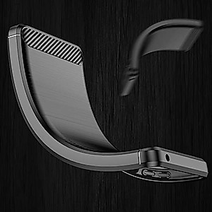 for Samsung Galaxy A23 5G case,Galaxy A23 case with HD Screen Protector,Fashion Shock-Absorption Flexible TPU Bumper Soft Rubber Protective Case Cove for Samsung Galaxy A23 (Black Brushed TPU)