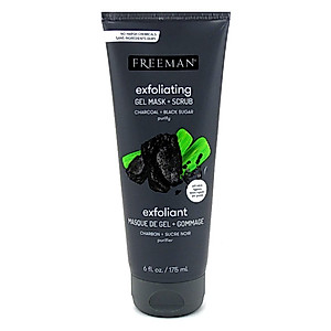 Freeman Facial Charcoal & Black Sugar Polish Mask, 3 Count (Pack of 1)