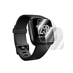 IPG For Fitbit VERSA Smartwatch (2X) Screen Protector 3D Curved (2 Units) Invisible Ultra HD Clear Film Anti Scratch Skin Guard - Smooth/Self-Healing/Bubble -Free