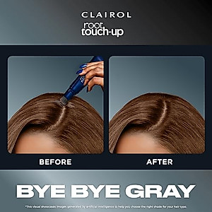 Clairol Root Touch-Up Semi-Permanent Hair Color Blending Gel, 6 Light Brown, Pack of 1
