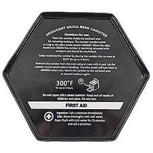 FULLBOW Gun Safe Dehumidifier Moisture Absorbers for Tool Box&Firearms,750g Reusable Silica Gel Desiccant Canister Dehumidifier for Gun Safe - No Cobalt II Chloride (1 Unit)