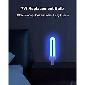 Dichroma 7W Replacement Bulb Compatible with BLACK and DECKER Model BDPC941 and other 7W Indoor Outdoor Mosquito Lamps with 2-Pin Base, 2 Pack