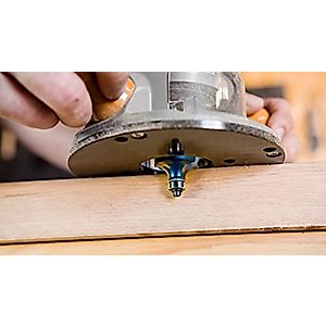 BOSCH RBS010 10-Piece 1/2 In. and 1/4 In. Shank Carbide-Tipped All-Purpose Professional Router Bits Assorted Set with Case for Applications in Straight, Trimming, Decorative Edging, Dovetail Joinery