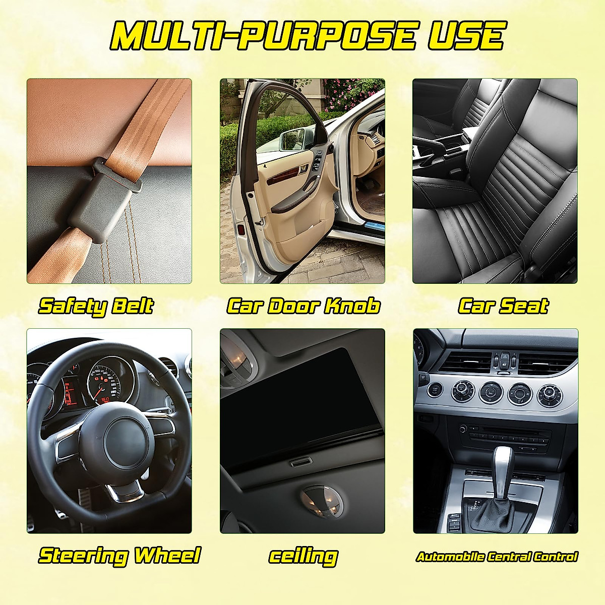 Foam Cleaner For Car, 2 Packs High Effective Foam All Purpose Cleaner, Enhanced Formula Car Magic Foam Cleaner For Car Interior, Multipurpose Foam Cleaner Spray For Carpet, Upholstery, Fabric Washing