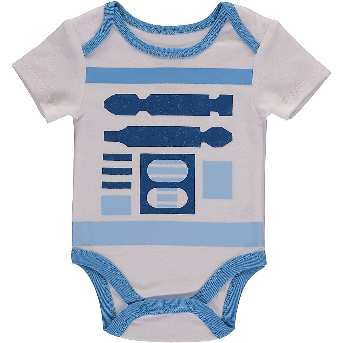 Star Wars Baby Boys' Short Sleeve Bodysuit Five Pack - Star Wars Baby Clothes One Piece Multipack Featuring Baby Yoda, Chewbacca, Boba Fett, R2-D2, and Darth Vader